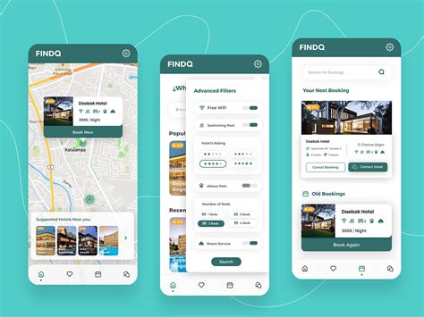 Hotel Booking App Ui Design Prototype Behance