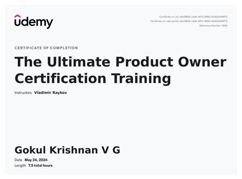 Gokul Krishnan V G On Linkedin Completion Certificate For Product
