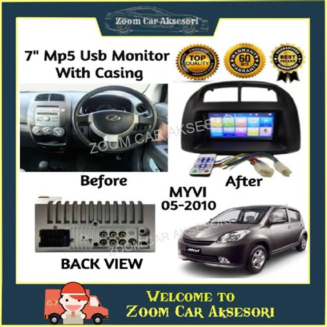 Perodua Myvi 05 10 Mp5 7 Monitor Usb Bluetooth Radio Touch Screen