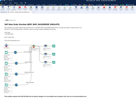 Sap Sales Simulate Sales Orders Bapi Alteryx Community