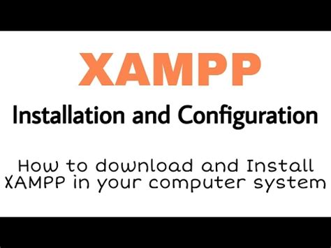 XAMPP Installation And Configuration Study Read Educate