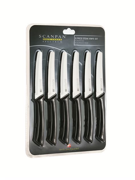 Steak Knife Set 10cm Black Mitre10