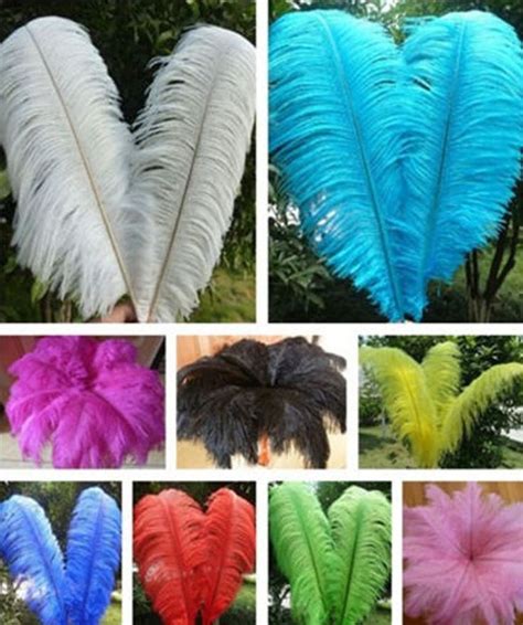 Hot 10pcs Wedding Birthday Party Natural Ostrich Feathers 12 14 Inches