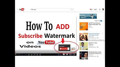 How To Add A Watermark On Youtube Videoshindi Tutorial Youtube
