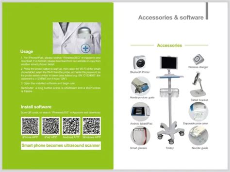 Linear Ultrasound Transducer Handheld Device Wireless Ultrasound Probe Medical Supply And