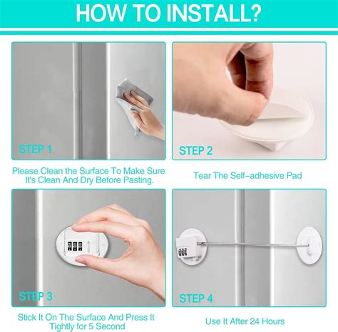 Buy YCYYYDS Combination Fridge Lock Refrigerator Lock Combination Keyless Heavy Duty Digital