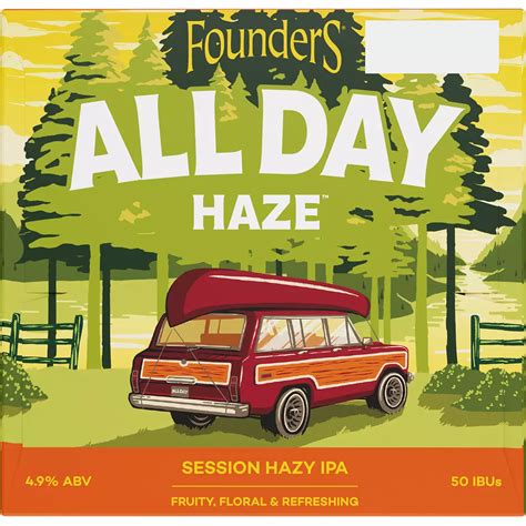 Founders All Day Haze Session Hazy Ipa Beer 6 Pk Cans Shop Beer At H E B