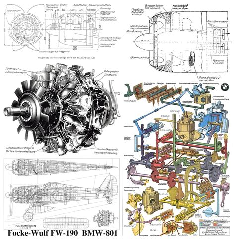 Sextant Blog 29 Bmw 801 Airplane Radial Piston Otto Motor Cutaway