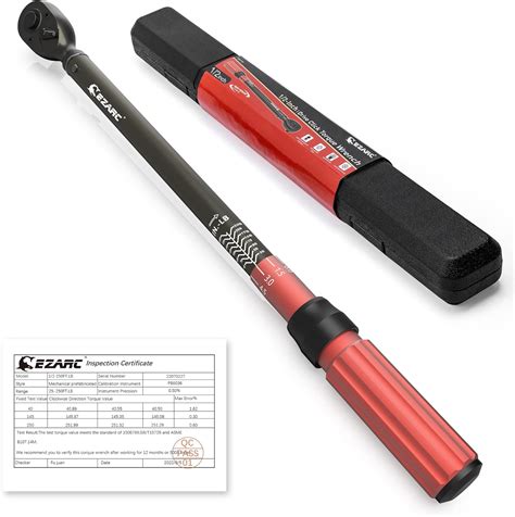 Buy Ezrac 1 2 Inch Drive Click Torque Wrench 25 250 Ft Lb Car Torque
