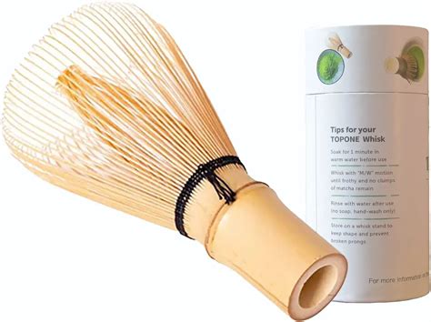 همزن چای ماچا بامبو طلایی Ardou همزن سنتی ژاپنی برای تهیه پودر ماچا