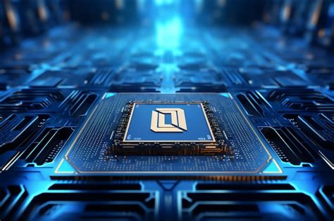 premium ai image artificial intelligence microchip background created with generative ai