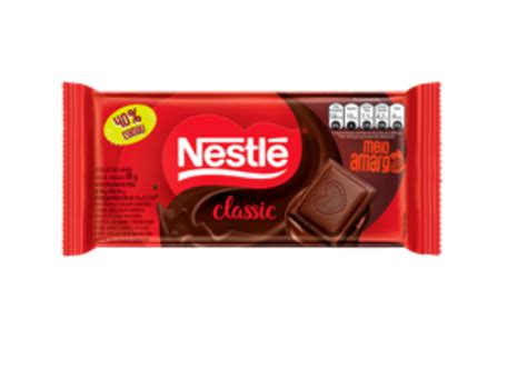Chocolate Nestlé Classic Meio Amargo 80g Morifarma