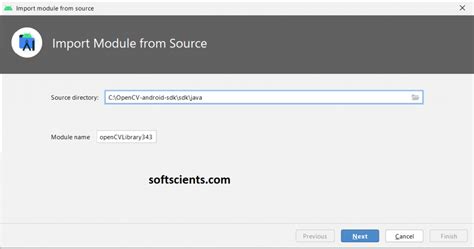 Setting OpenCV Di Android Studio Softscients