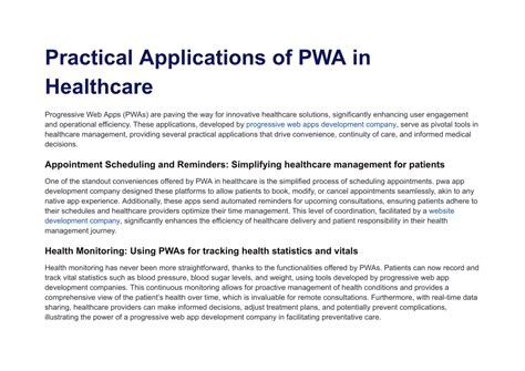 PPT PWA In Healthcare Enhancing Patient Engagement And Security PowerPoint Presentation ID