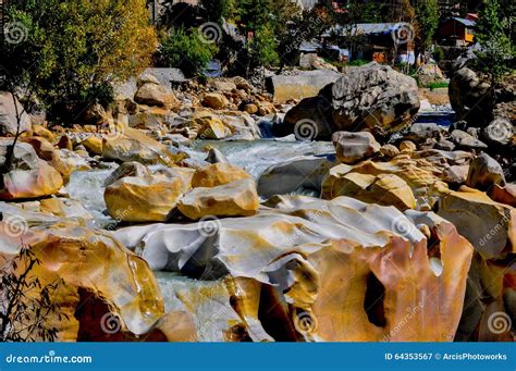 Gangotri Waterfall Ganges Stock Image Image Of Bank 64353567