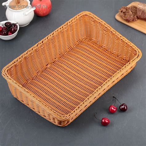 Корзина для фруктов и хлеба Доляна 45×29×12 см