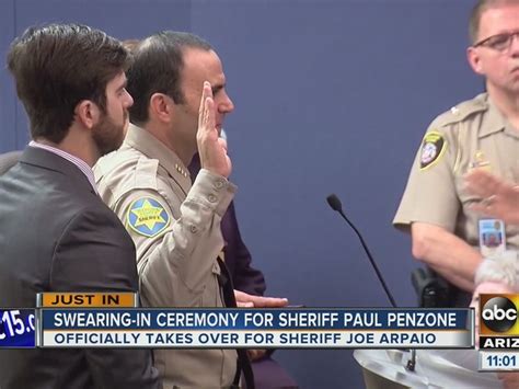 Sheriff Penzone Takes Oath In Public Ceremony