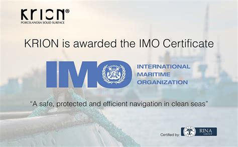 KRION Solid Surface Successfully Passes The Testing For IMO KRION