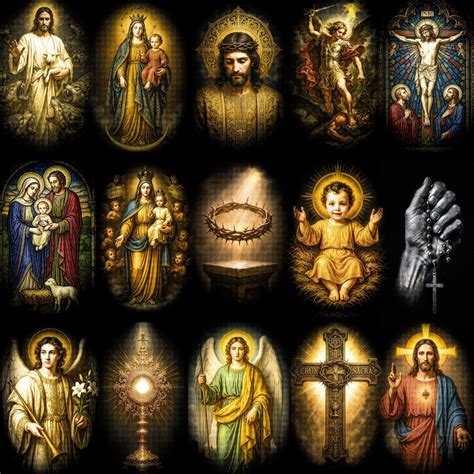 Christian Art Png Bundle 110 Sacred Religious Designs Jesus Mary