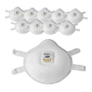 JSP FLEXINET Disposable Valved Dust Mask FFP3 Pack Of 10 JSP832PK10 633509 05 FIRE