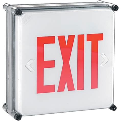 Beghelli Aqua Nema 4x Led Exit Sign Hardwired Holliston S Inc