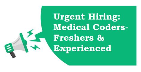 Urgent Hiring Medical Coders Freshers And Experienced Medical Coding