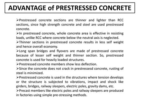 Comparison Of Reinforced Concrete And Prestressed Concrete Pptx