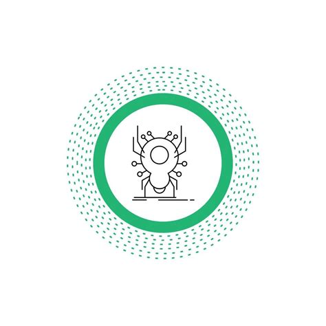 Bug Insect Spider Virus App Line Icon Vector Isolated Illustration 13025149 Vector Art At