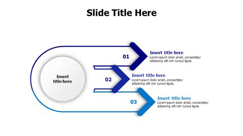 Stripes Branching From A Circle With Icons Infographic Inforgraphics Slides
