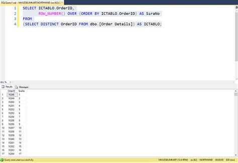 Sql Serverda Distinct Ile Rownumber Fonksiyonu Kullanımı Sql Server Eğitimleri