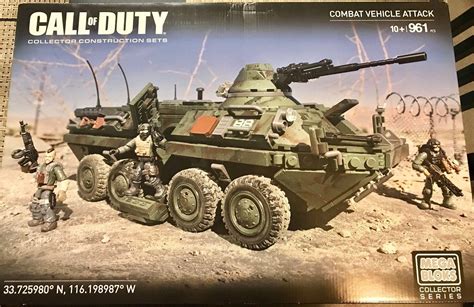 Mega Bloks Call Of Duty Combat Vehicle Attack 961 Pieces 16075 New