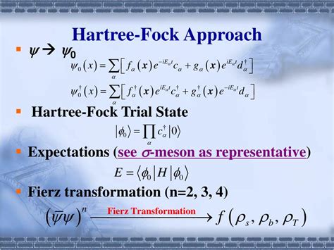 Ppt Finite Nuclei And Nuclear Matter In Relativistic Hartree Fock