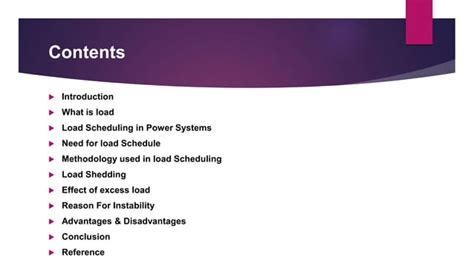 seminar on load scheduling and load shedding pptx