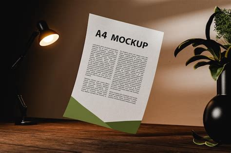 A4 Sheet Mock Up Psd High Quality Free Psd Templates For Download