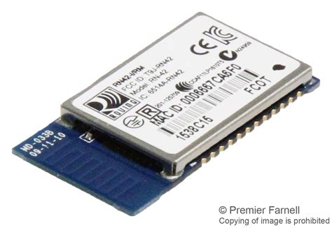 Rn42 Irm Microchip Rn42 Series Class 2 Bluetooth® Module With On