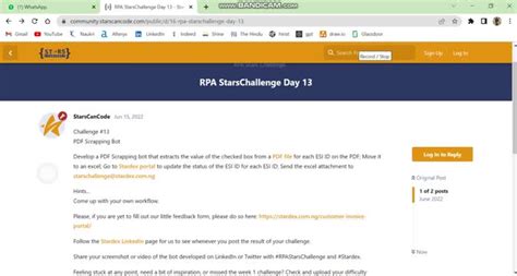 nitu borade on linkedin rpastarschallenge stardex uipath rpa