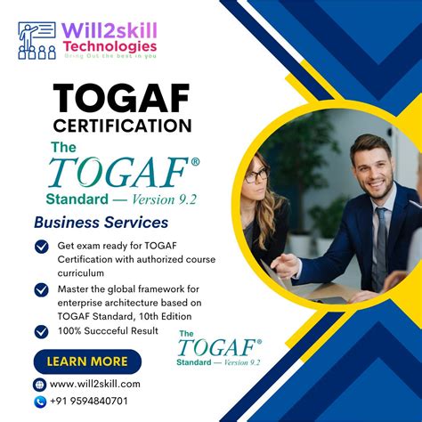 Will2skill Technologies On Linkedin Togaf Enterprisearchitecture Certification Careergrowth
