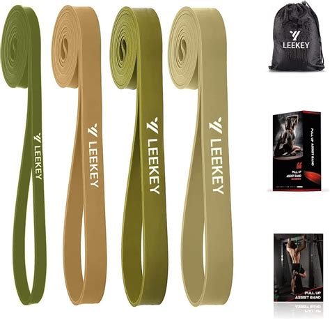 Leekey Resistance Band Set Pull Up Assist Bands Stretch Resistance