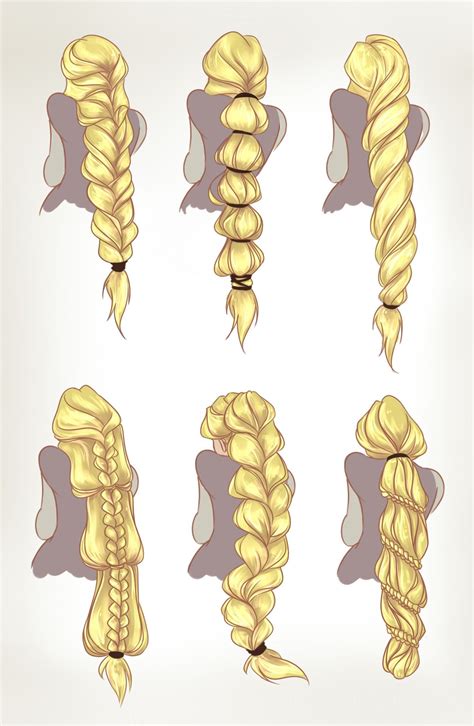Gong Yi Ten Pai Drawing Hair Braid How To Draw Braids How To Draw Hair