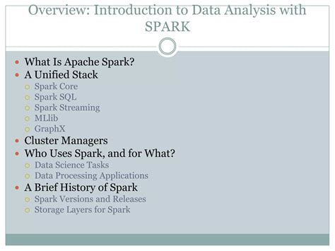 Learning Spark Ch01 Introduction To Data Analysis With Spark Ppt