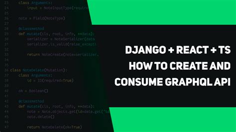 Django React TS How To Create And Consume GraphQL API Apirobot