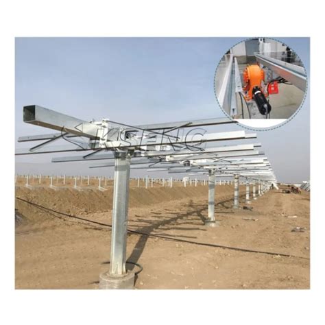 4mw Single Axis Smart Solar Tracking System One Axis Solar Tracker Ground Mount Solar Panel