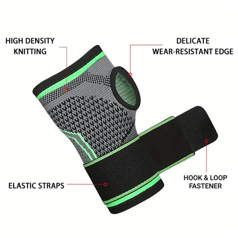 Adjustable Compression Wrist Support Sleeve Gym Temu