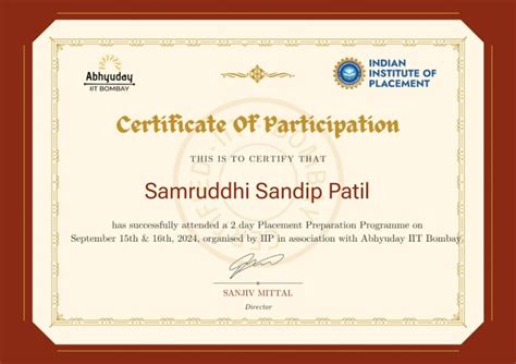 Samruddhi Patil On Linkedin Careerpreparation Iitbombay Professionaldevelopment
