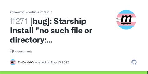 Bug Starship Install No Such File Or Directory Atclonestarship