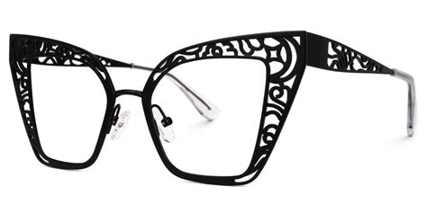 Agalia Cat Eye Black Eyeglasses Vooglam