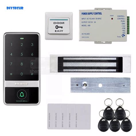 Diysecur 8000 User 125khz Rfid Reader Password Touch Keypad Door Access