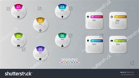 Vector Timeline Infographics Template Chart Diagram Stock Vector Royalty Free 768727261