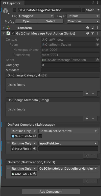 Chatgs2 Uikit For Unity のサンプル Game Server Services Docs