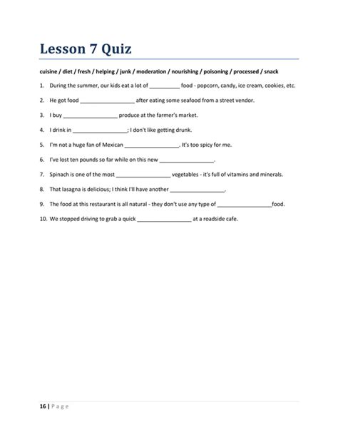 English Collocations Activities Pdf